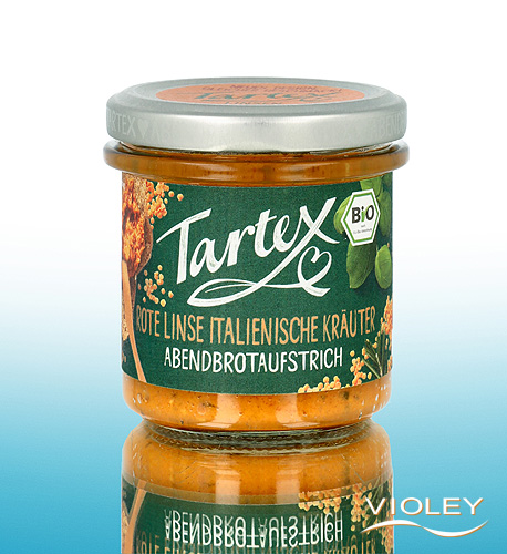 Tartex Organic Red Lentil Italian Herbs Spread 140 g