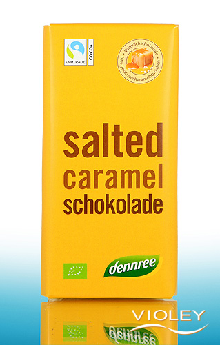 dennree Chocolate ecológico con caramelo salado 100 g