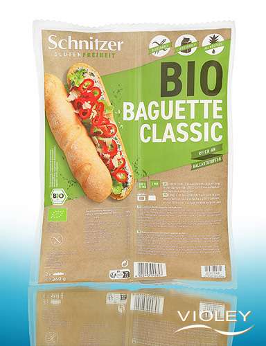 Schnitzer Organic Baguette Classic, gluten free 2 x 180 g
