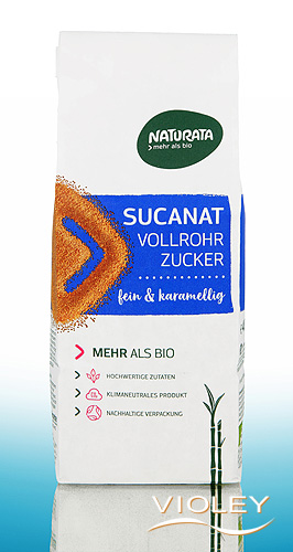 Naturata Sucanat Organic Whole Cane Sugar 400 g at Violey