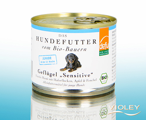 Defu Organic Dog Food Junior Poultry Sensitive 200 g