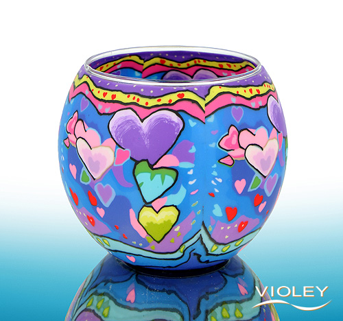 Kerzenfarm Hahn Glowing Glass Friendship Ø 110 mm at Violey
