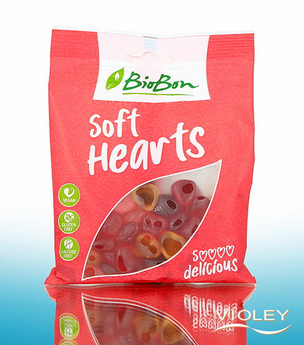 BioBon Soft Hearts 100 g at Violey